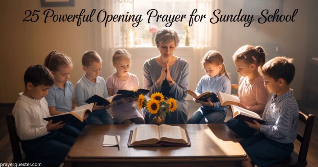 25 Powerful Opening Prayer For Sunday School - Prayer Quester